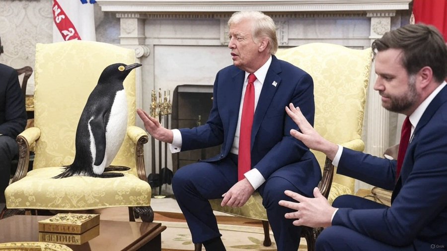 Trump tariffs hit penguins hard - Daily Friend